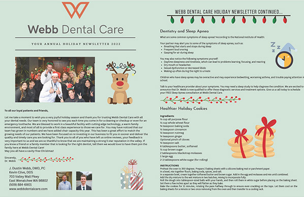 Newsletter - Webb Dental Care